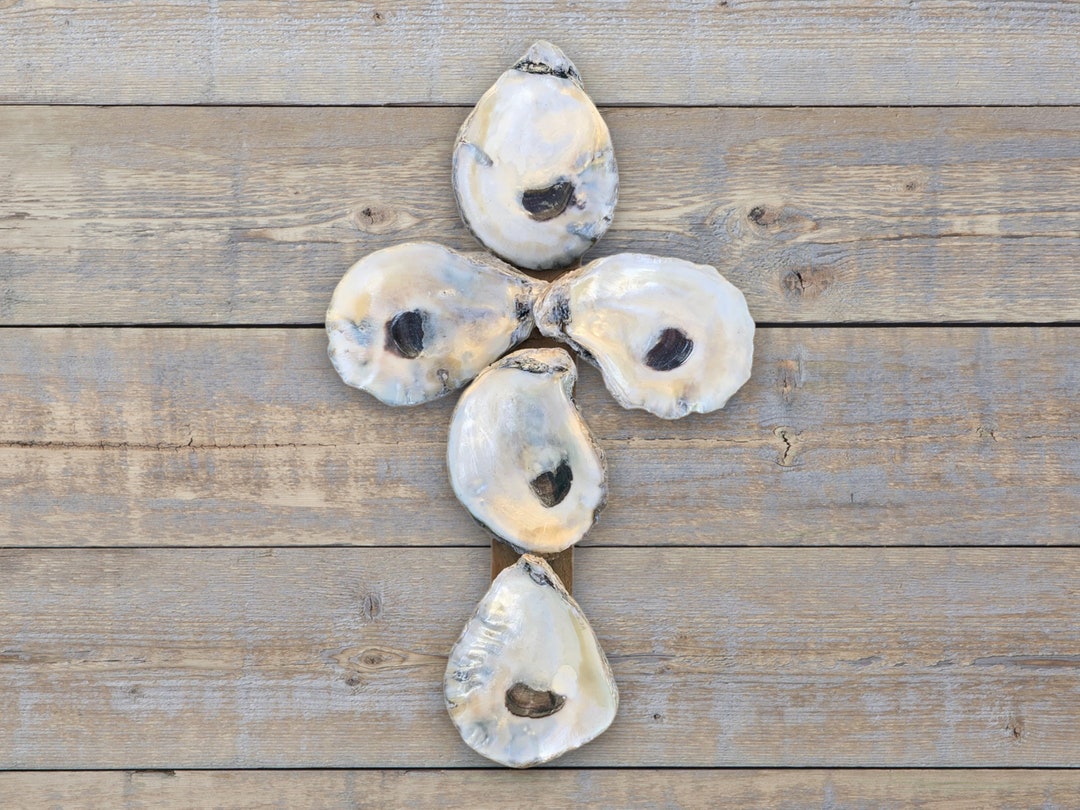 Oyster Crosses, Coastal Decor, Rustic Decor, Farmhouse Decor, Oyster ...