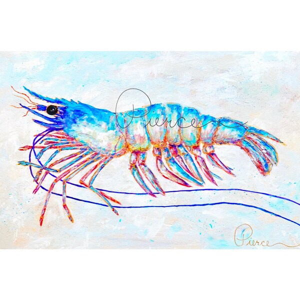 Shrimp Print - Etsy