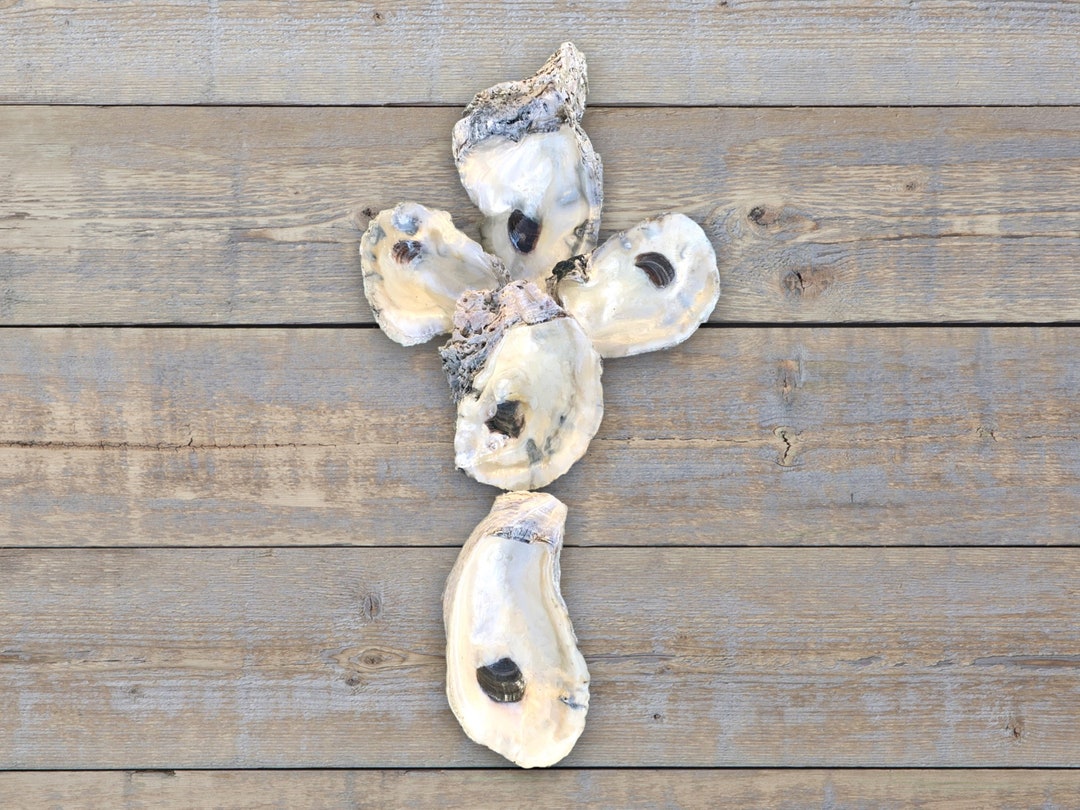 Oyster Crosses, Coastal Decor, Rustic Decor, Farmhouse Decor, Oyster ...