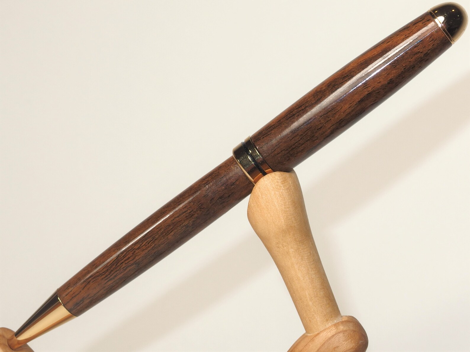 Zebra Wood Pen in Gold Setting, Handcrafted - Etsy