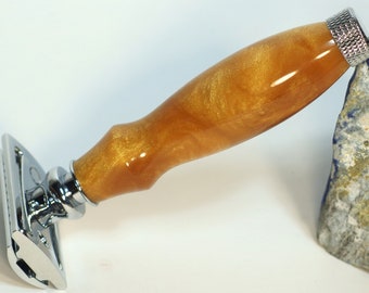 Double Edge Razor Ergonomic Handle in Candy Apple Red Acrylic | Etsy