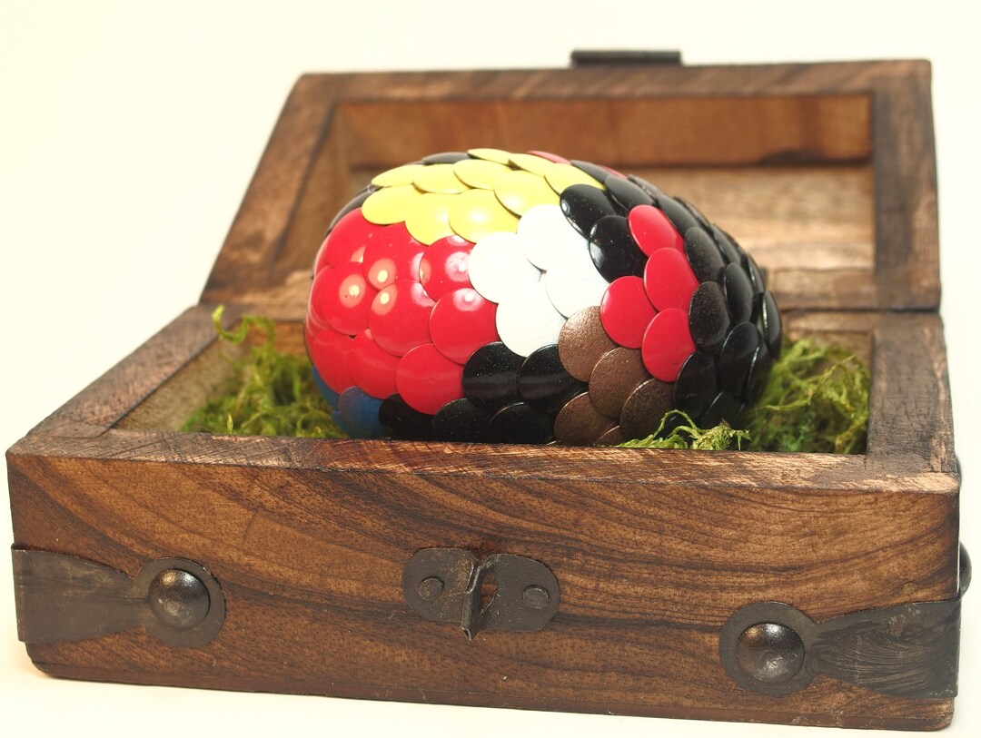 Calico Dragon Egg Features Multi-color Scales - Etsy