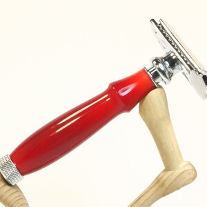 Double Edge Razor Ergonomic Handle in Candy Apple Red Acrylic | Etsy