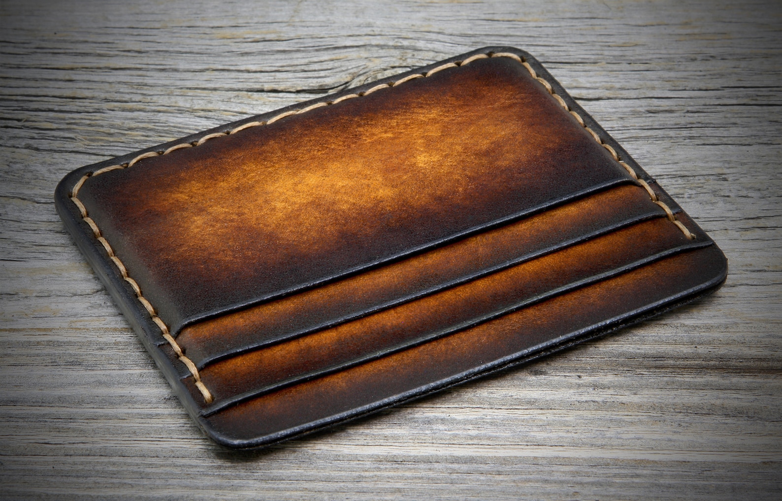 Slim Leather Card Holder Minimalist Leather Wallet for Men 6 - Etsy