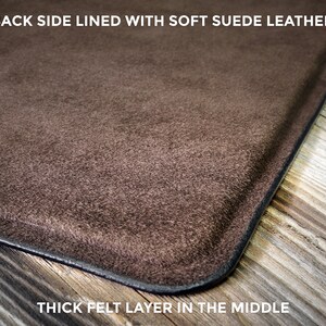 Leather Desk Mat, Leather Table Mat, Extended Mouse Pad, Leather Desk ...