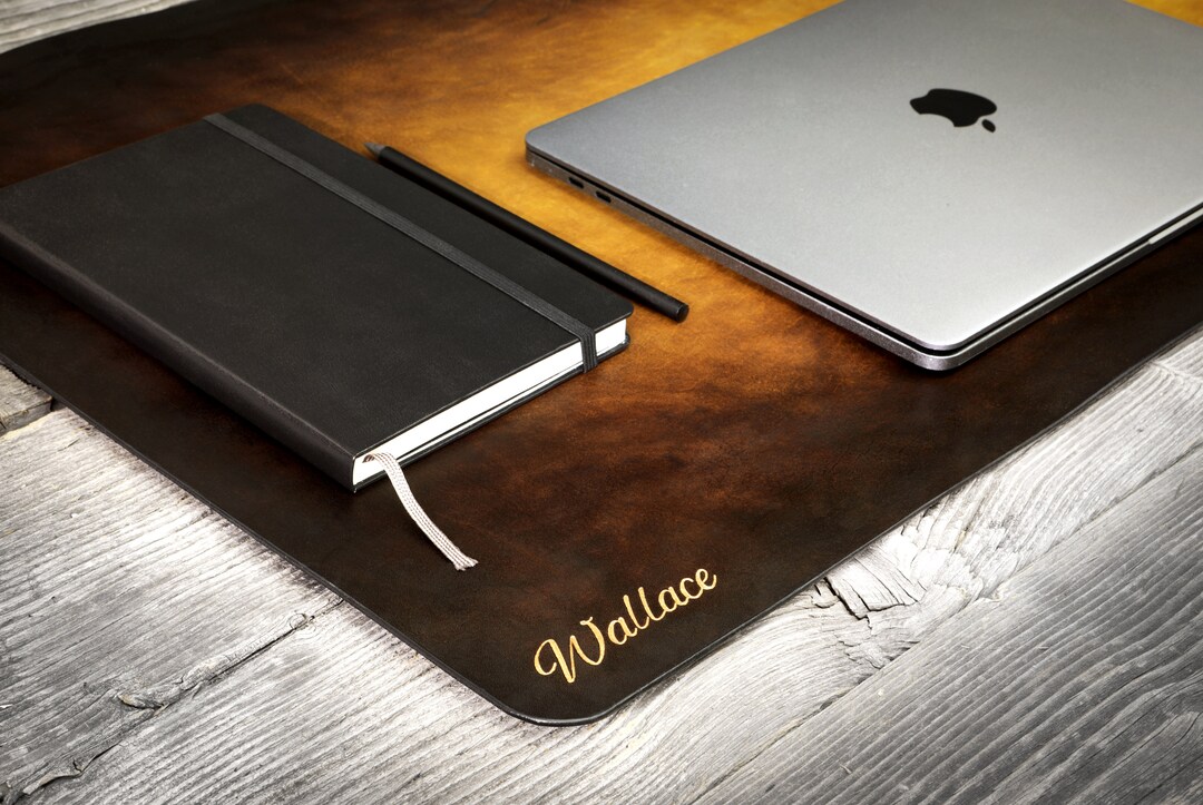 Leather Desk Mat, Leather Table Mat, Extended Mouse Pad, Leather Desk ...
