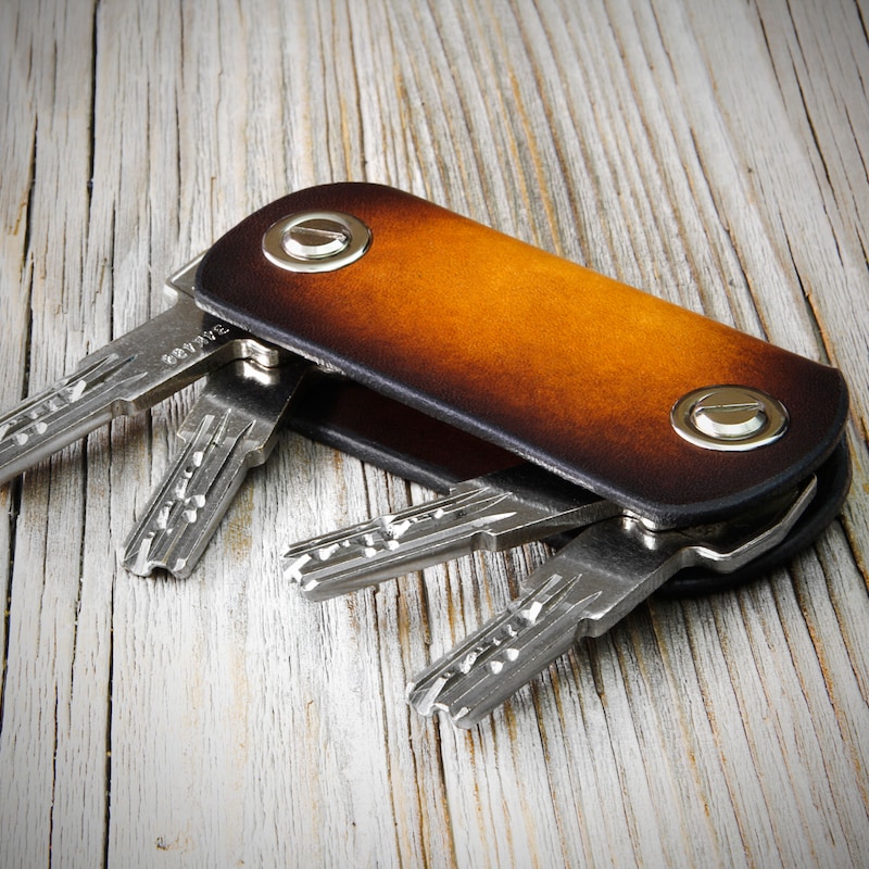 Leather Key Holder - Etsy