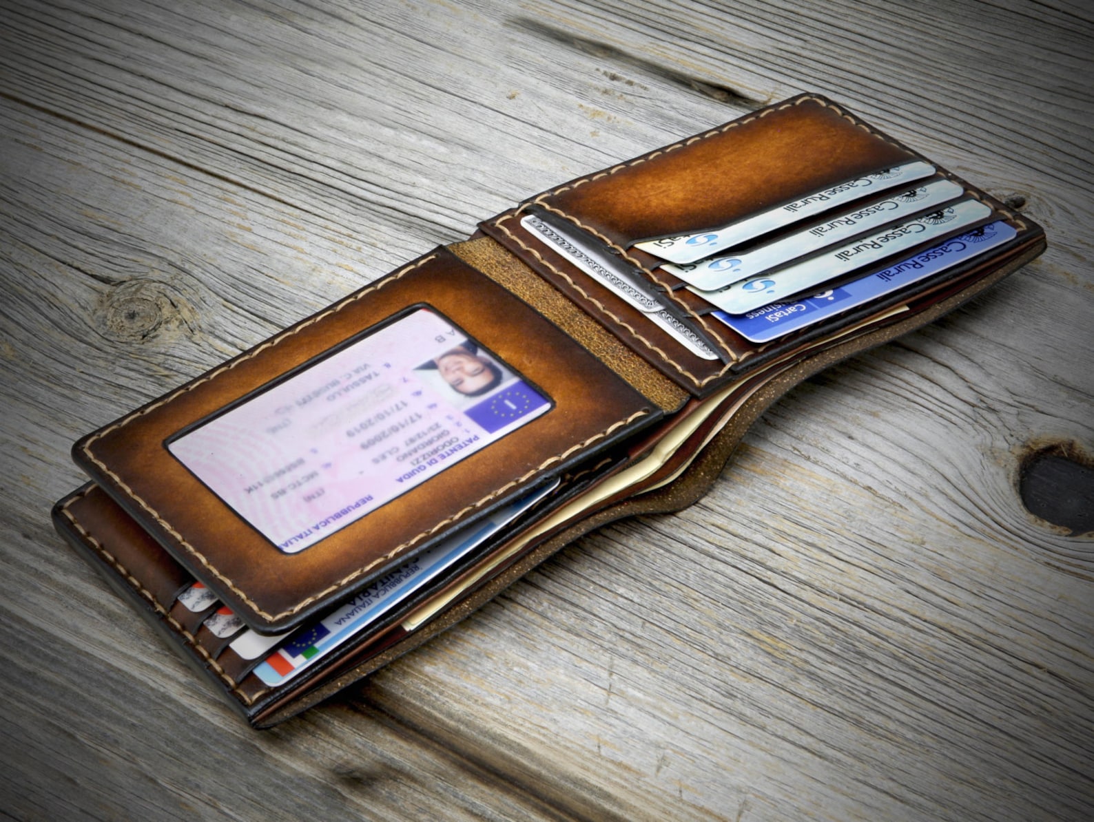 05 Personalized Genuine Leather Wallet Men's Leather - Etsy UK