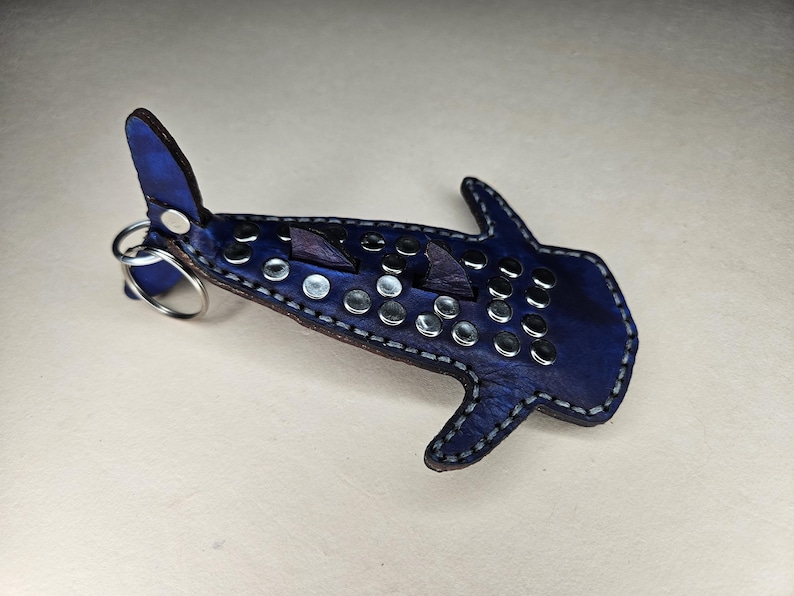 Whale Shark Leather Keychain Pattern - Etsy