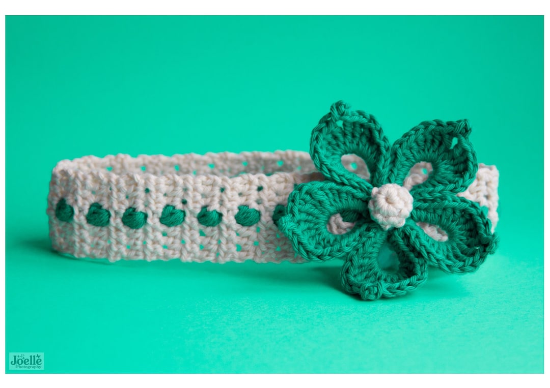 CROCHET PATTERN 'periwinkle' Flower Headband - by Gloriousunique ...