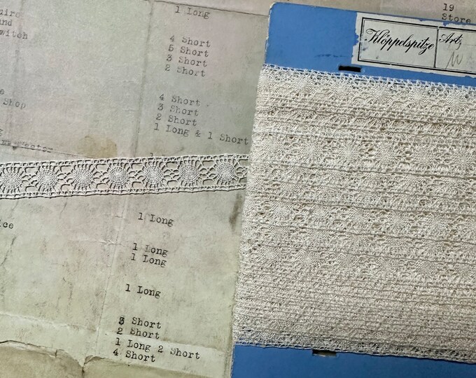 Rare Antique German off White Kloppelspitze (bobbin Lace) Vintage 5/8 ...