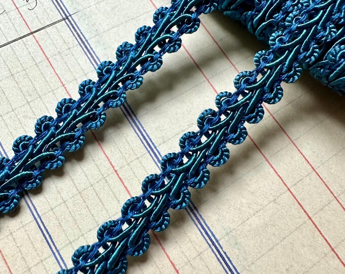 1 Yard Vintage French Blue Soft Gimp Braid Trim - 3/8” Width ...