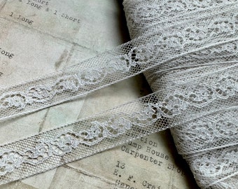 Vintage White Floral French Lace - Made in France - 7/8” in Width - 1 ...