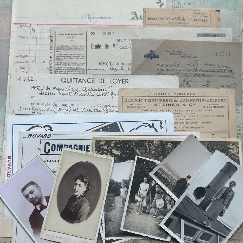 Antique French Document - Etsy
