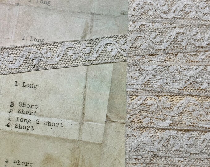 Rare Antique German off White Filet Lace Vintage 5/8 Lace Trim 1 Yard ...