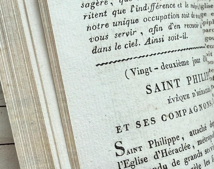 1800s Antique French Rag Book Pages 1824 - 10 Pages - Authentic Antique ...