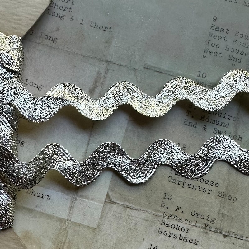 Embroidered Silver Trim - Etsy