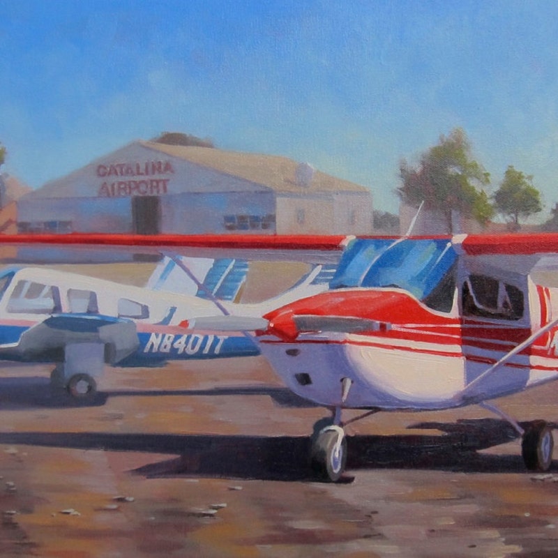 Airplane Painting - Etsy