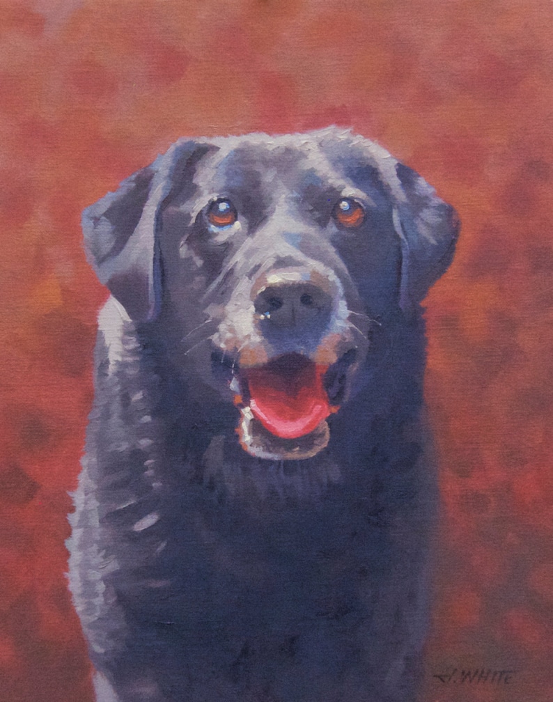 Custom Pets Portraits Oil Made to Order Cats Dogs | Etsy