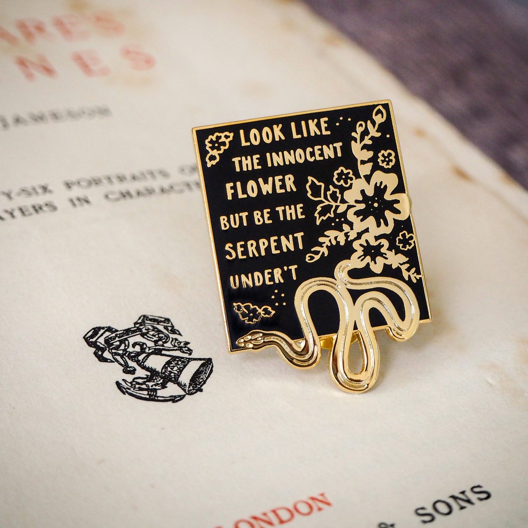 Lady Macbeth Enamel Pin - Shakespeare's Heroines Collection - Book ...