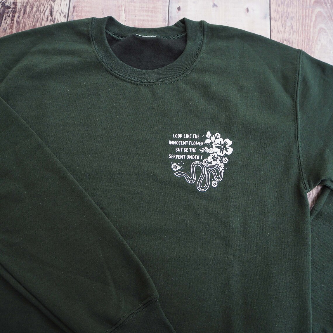 Lady Macbeth Serpent Sweatshirt - Shakespeare Quote Gift – Slogan ...