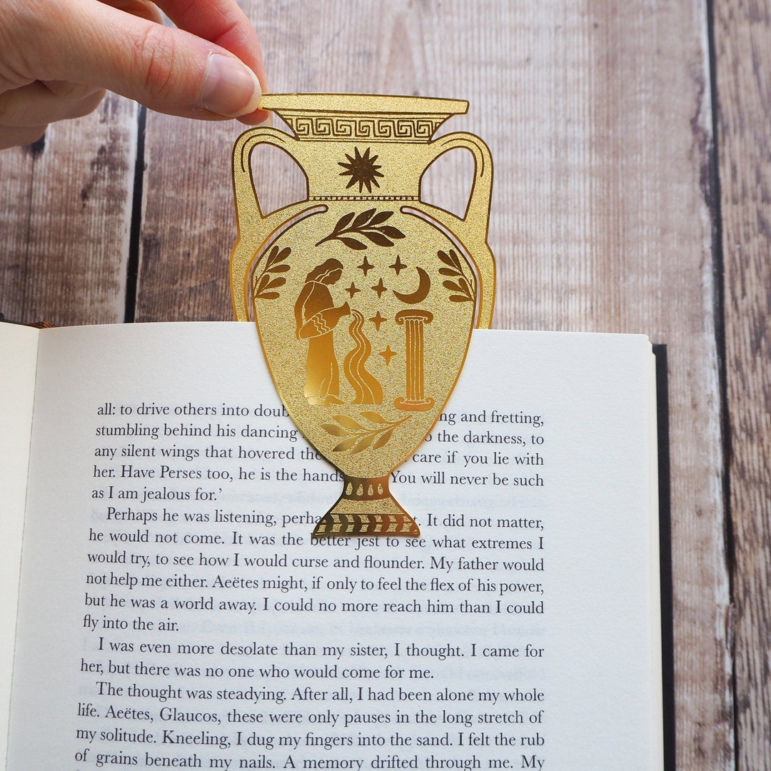 Greek Vase Brass Bookmark - Greek Mythology Bookmark - Ancient Greece ...