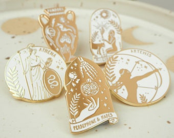 Persephone & Hades Enamel Pin Greek Mythology Collection | Etsy