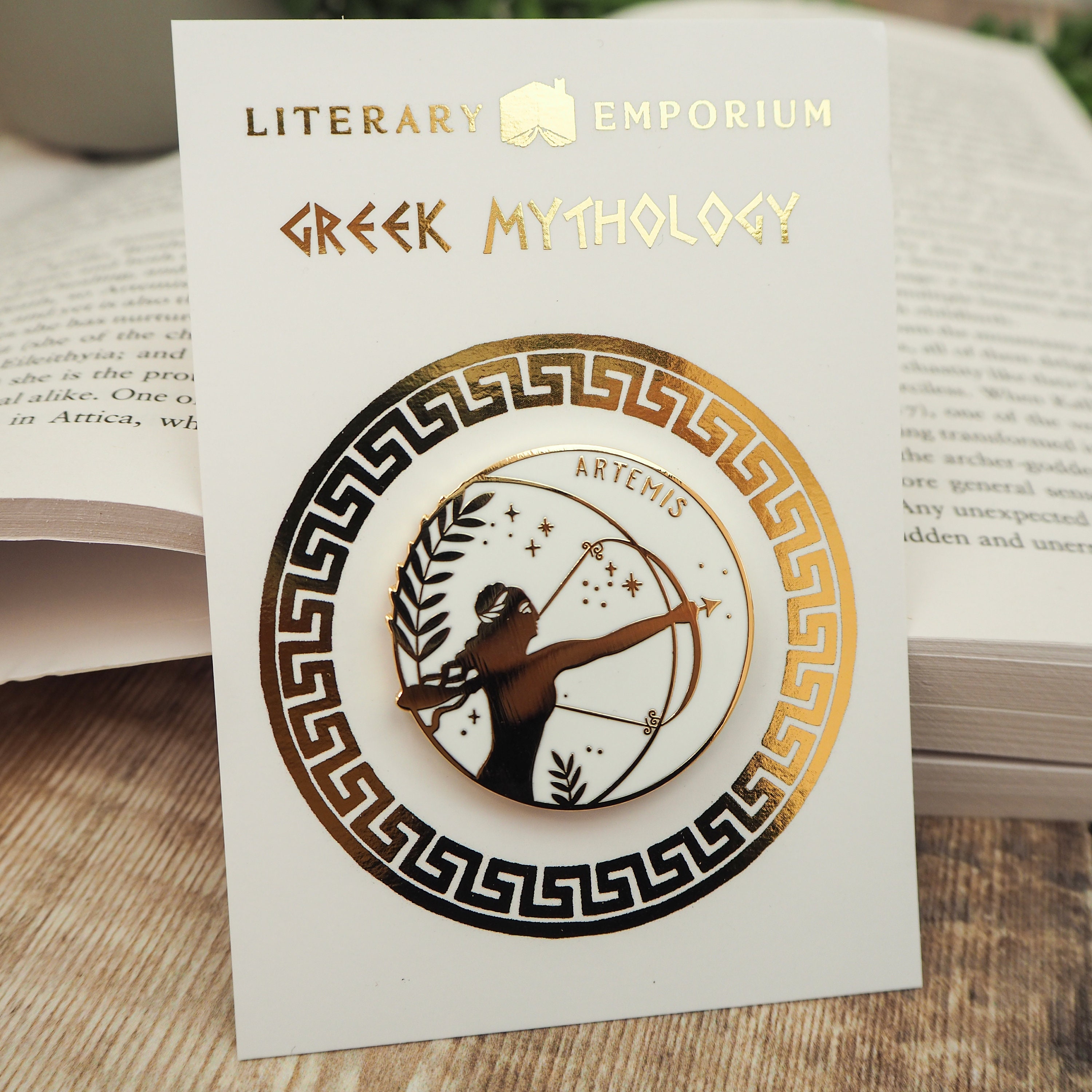 Artemis Goddess of Hunting Enamel Pin Greek Mythology | Etsy