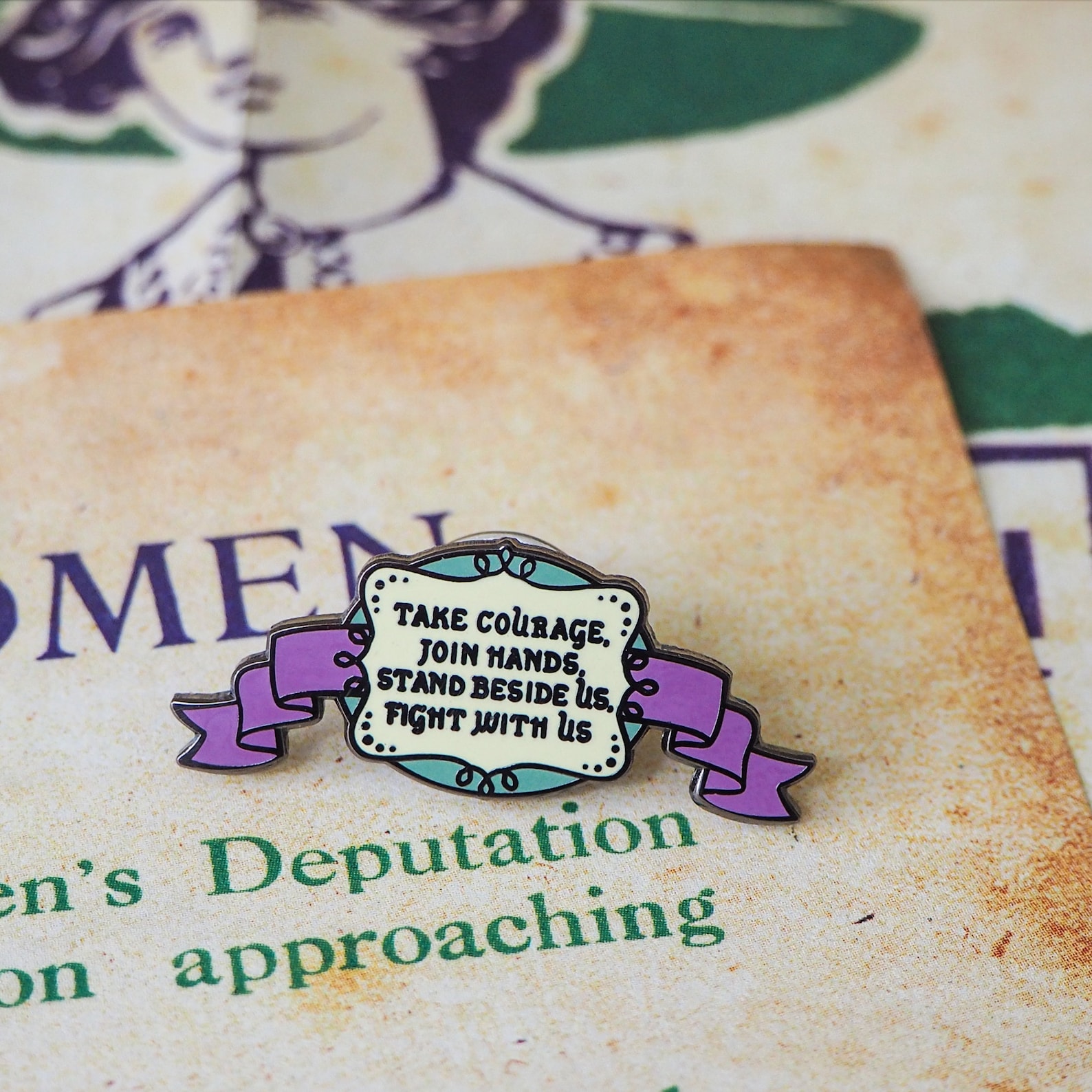 Votes for Women Enamel Pin Set Feminist Enamel Pin - Etsy