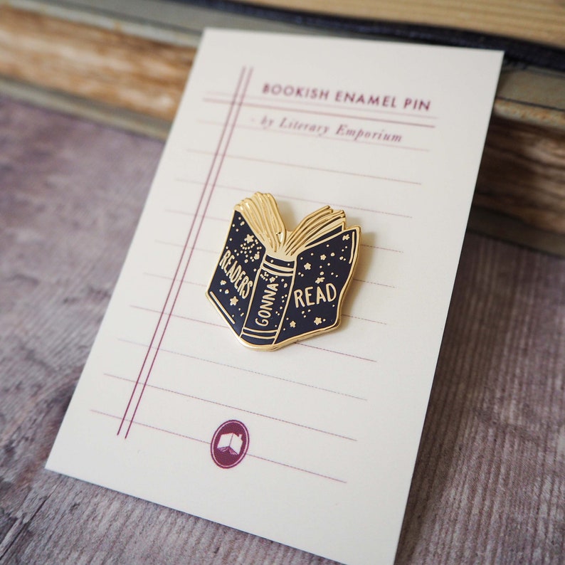 Readers Gonna Read Book Enamel Pin Book Enamel Pin Book - Etsy