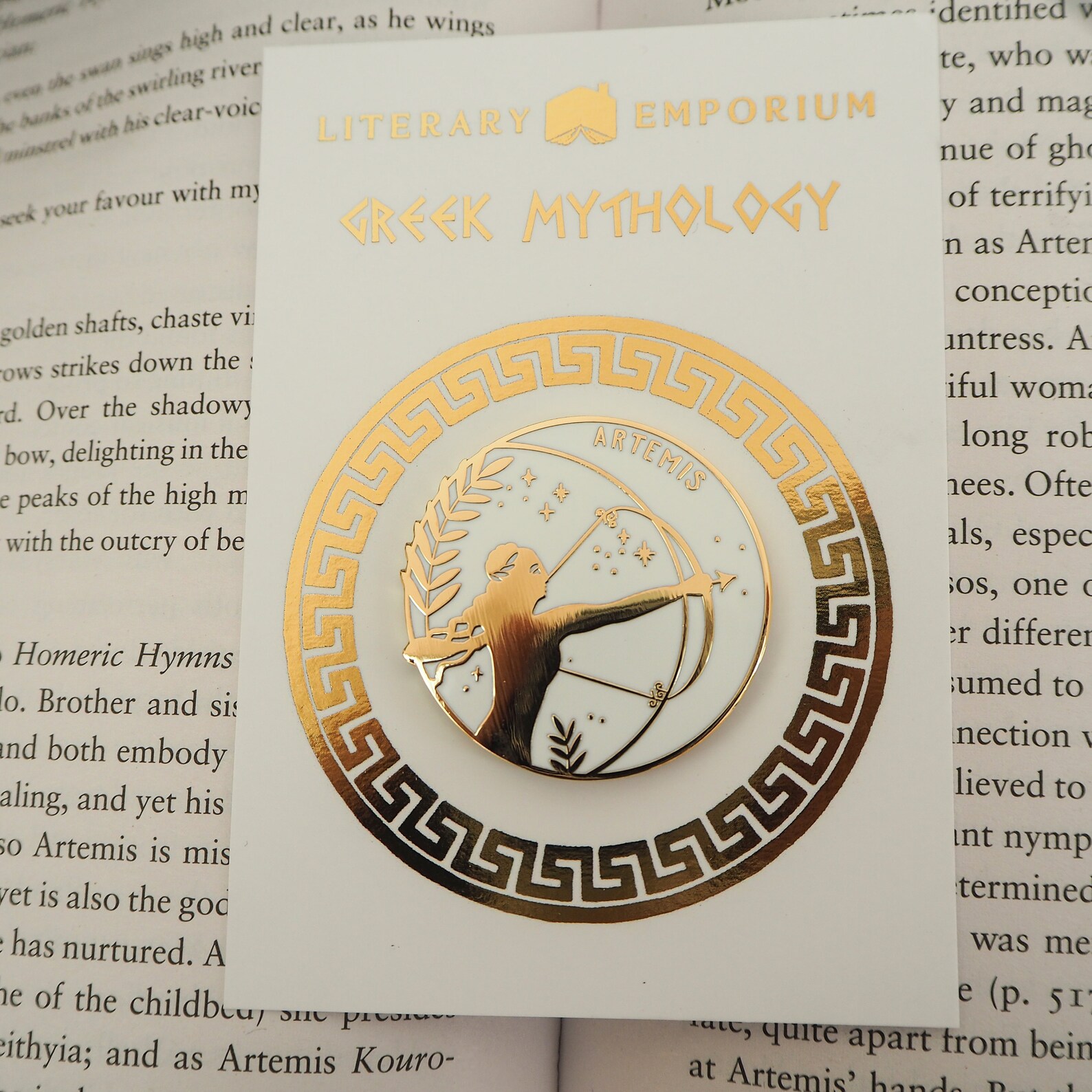 Artemis Goddess of Hunting Enamel Pin Greek Mythology - Etsy