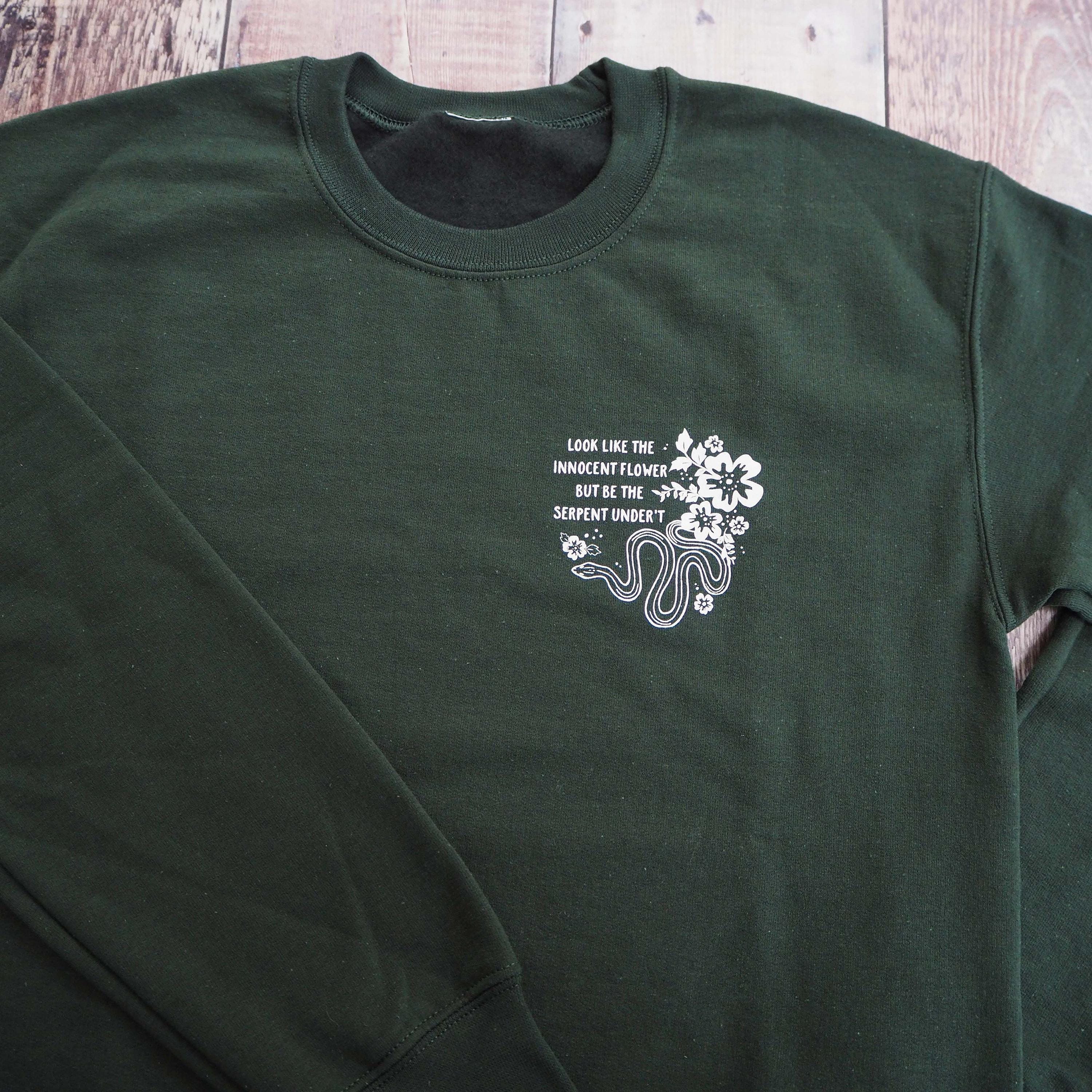 Lady Macbeth Serpent Sweatshirt - Shakespeare Quote Gift – Slogan ...
