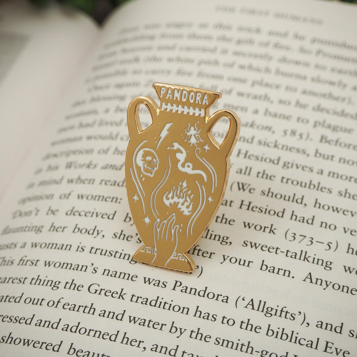Pandoras Jar Enamel Pin Greek Mythology Collection Book - Etsy