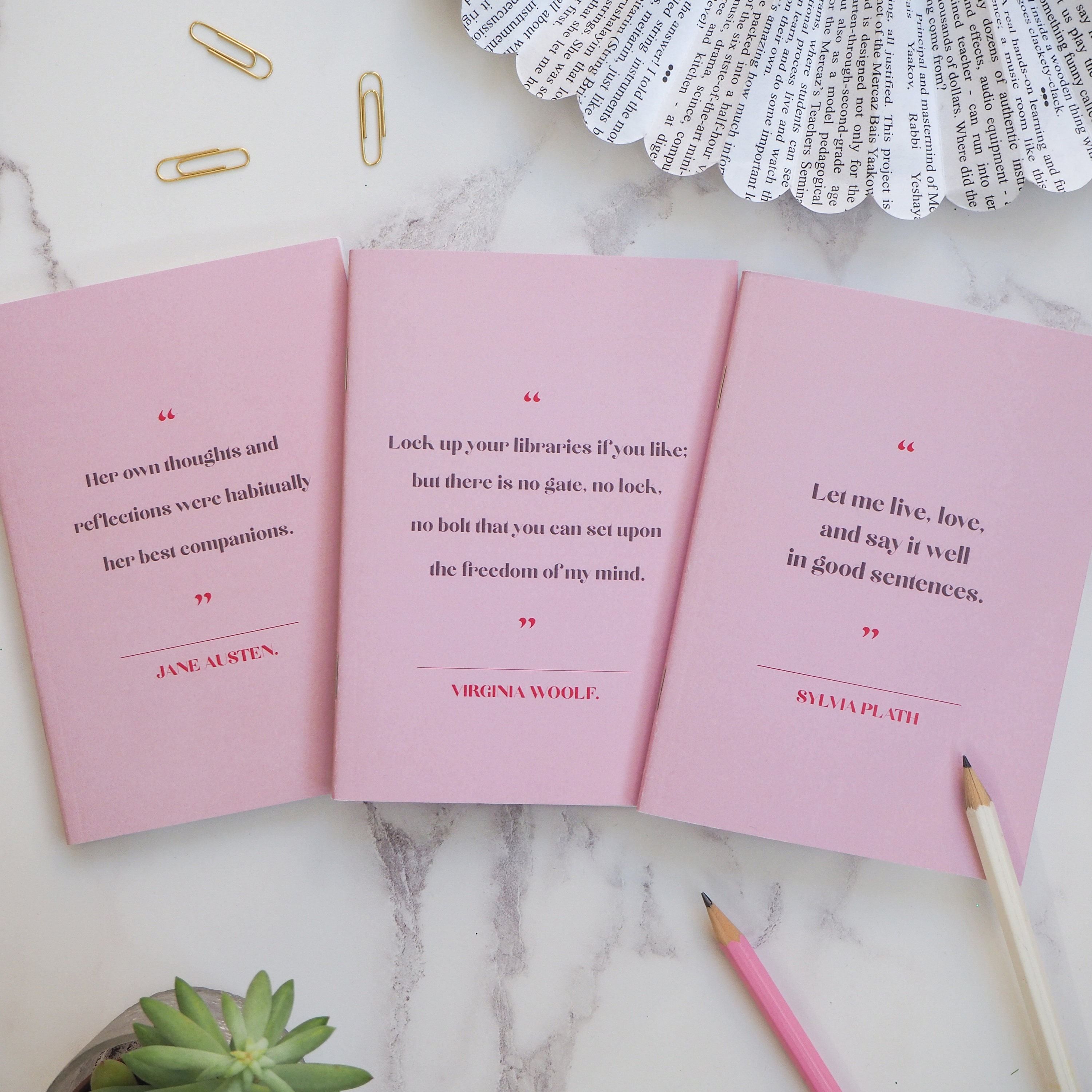 Jane Austen Notebook - Women Writers Pocket Notebooks - Gift for ...