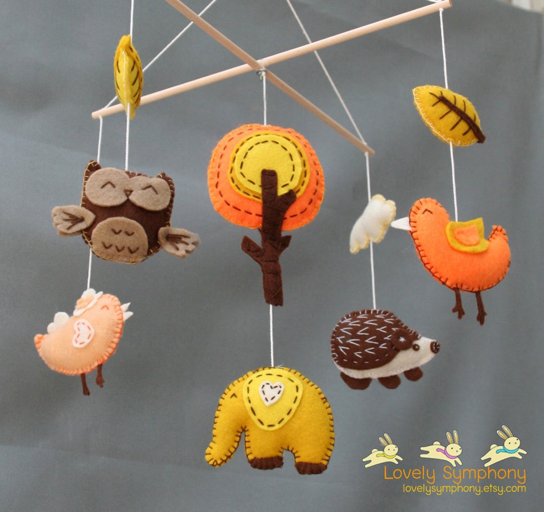 Autumn Baby Mobile, Forest Baby Mobile, Autumn Animals Mobile - Etsy