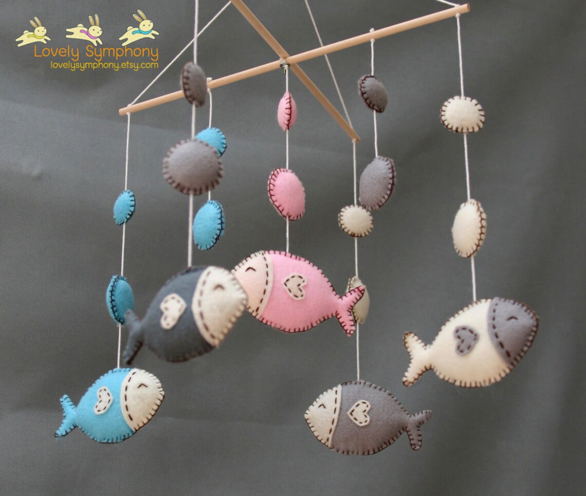 Fishes Baby Mobile Lovely Fishes Hanging Mobile Fishes and - Etsy