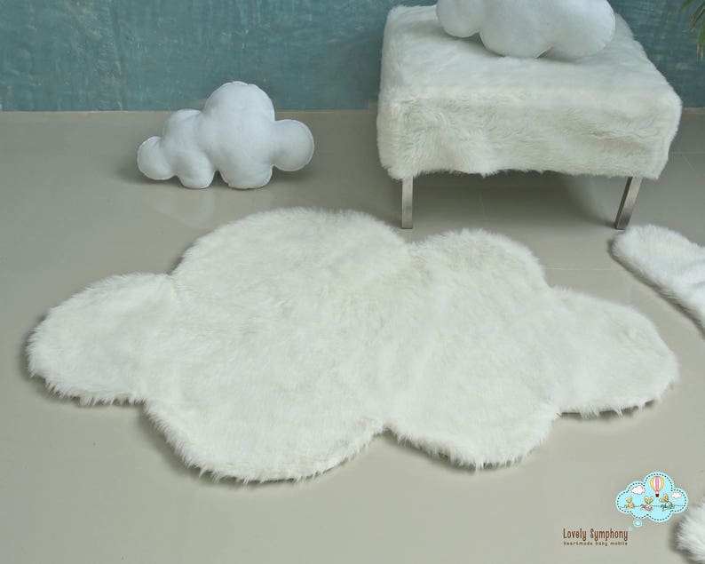 3-5 business days DELIVERY Cloud faux fur rug Faux fur Rug | Etsy