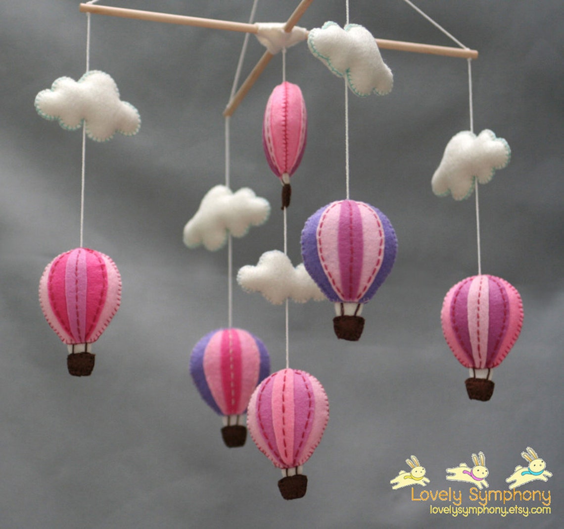 Berry Hot Air Balloons Baby Mobile Sweet Hot Air Balloons - Etsy