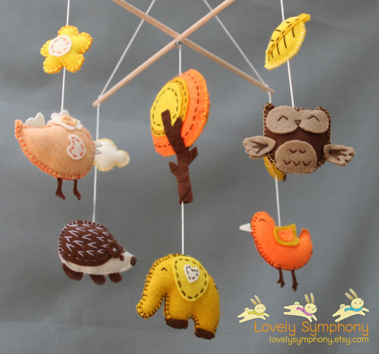 Autumn baby mobile Forest baby mobile Autumn animals mobile | Etsy