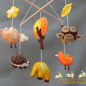 Autumn Baby Mobile, Forest Baby Mobile, Autumn Animals Mobile - Etsy