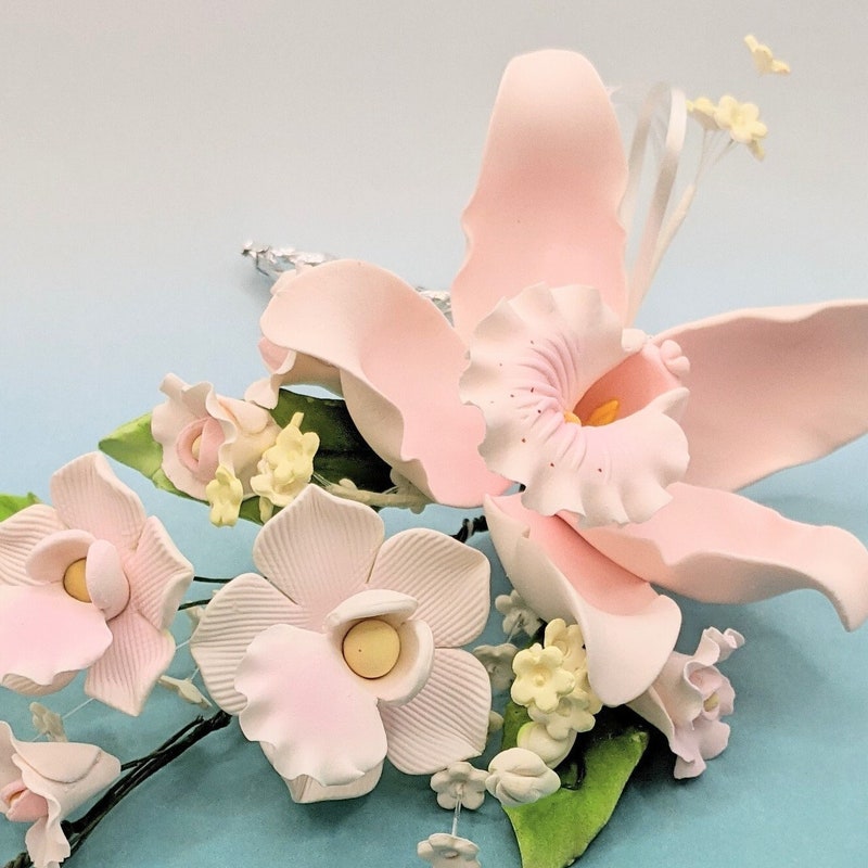 Orchid Cake Topper - Etsy