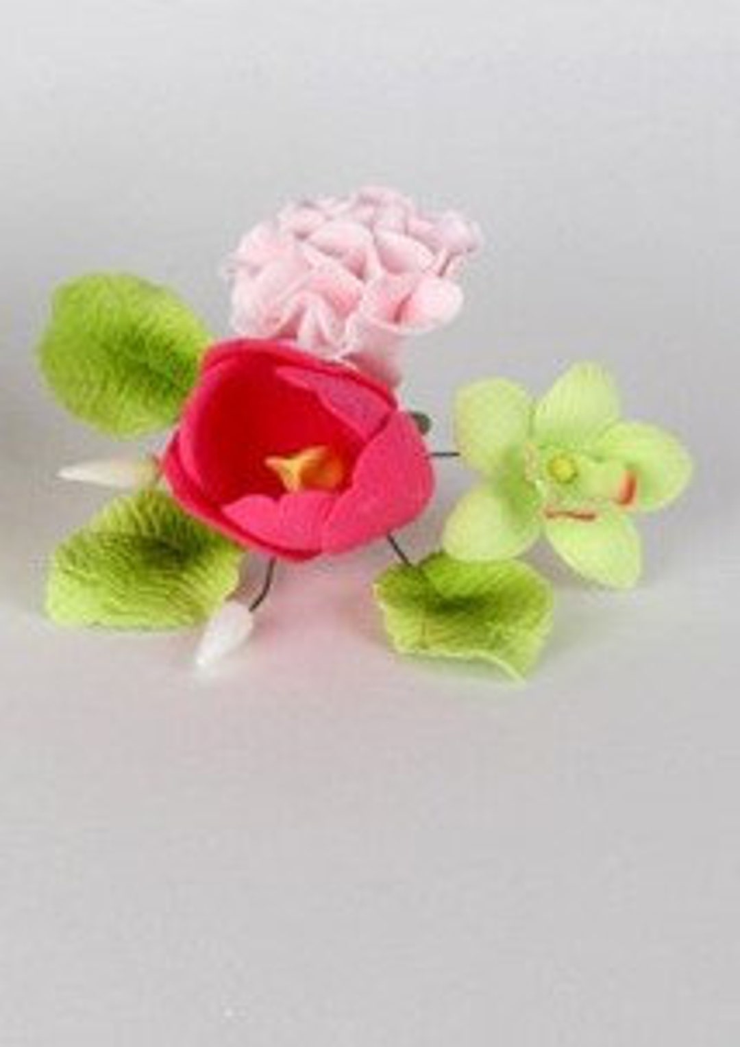 GUM PASTE Small Sprays, Pink Tulip, Cake, Cupcakes - Etsy