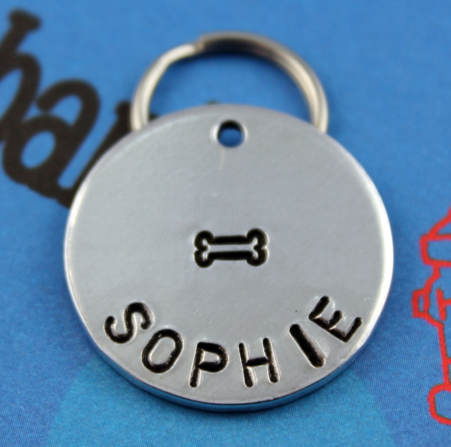 Custom Dog Tag Metal Pet ID Tag Hand Stamped Dog Name Tag - Etsy