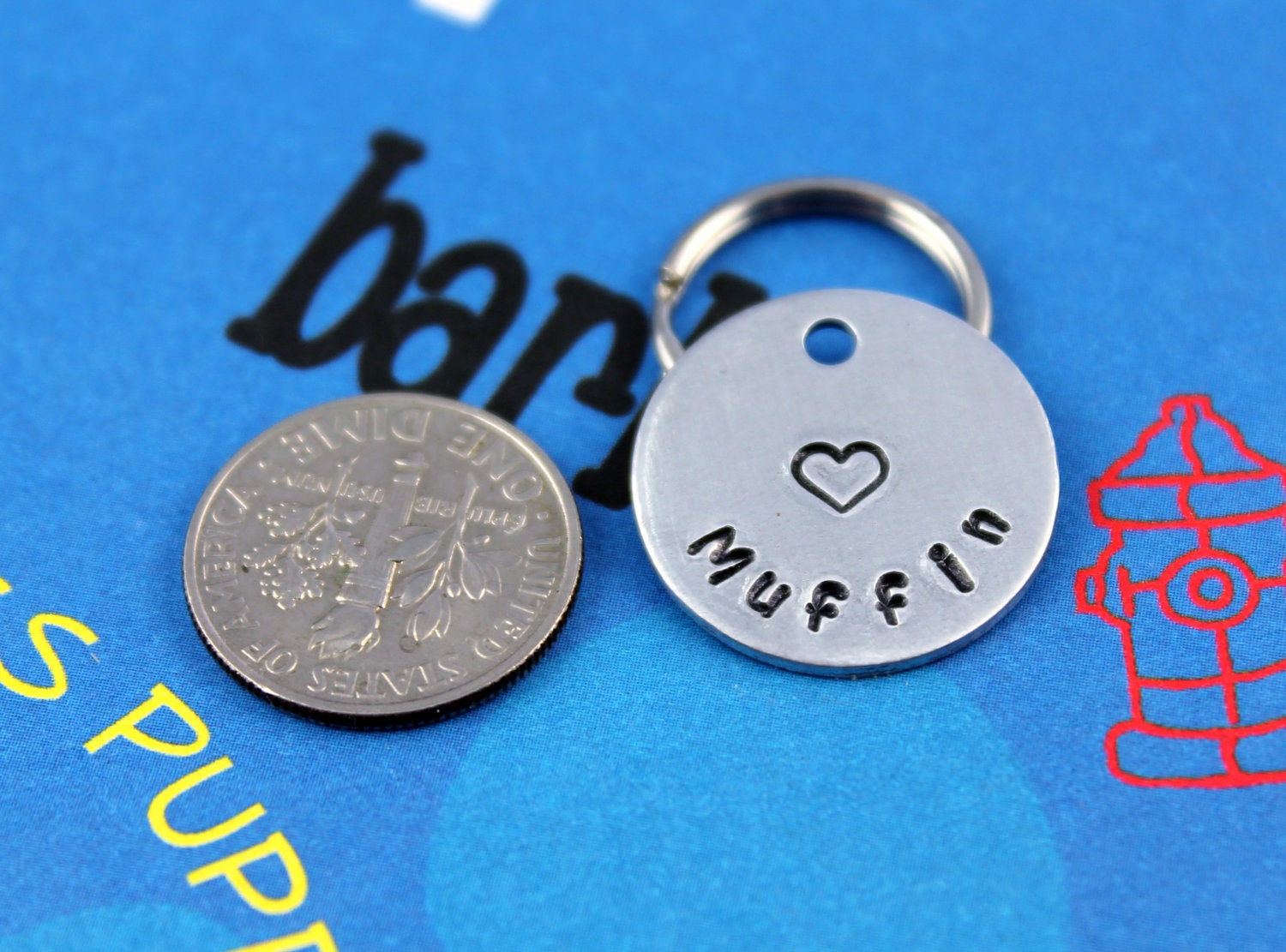 SMALL Dog or Cat Tag Aluminum Customized Pet Tag Small Pet - Etsy