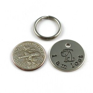 I Am Lost - Small Dog Tag - Sturdy Metal Pet ID - Etsy