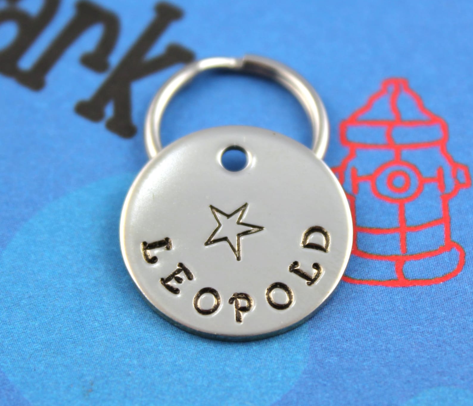 SMALL Dog or Cat Tag Customized Pet Tag Hand-stamped Dog - Etsy