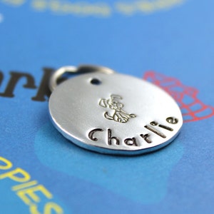 Custom Metal Dog Tag - Unique Pet Tag - Hand Stamped - Custom Dog Name ...