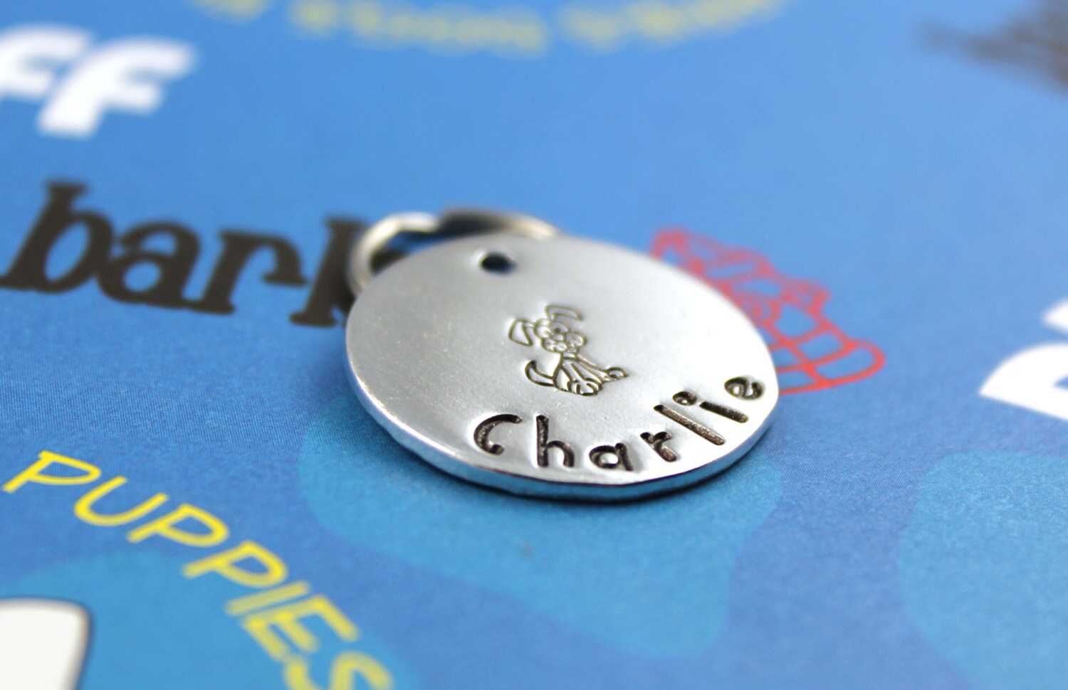 Custom Metal Dog Tag - Unique Pet Tag - Hand Stamped - Custom Dog Name ...