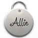 Engraved Stainless Steel Pet Tag Unique Font Dog Name Tag - Etsy