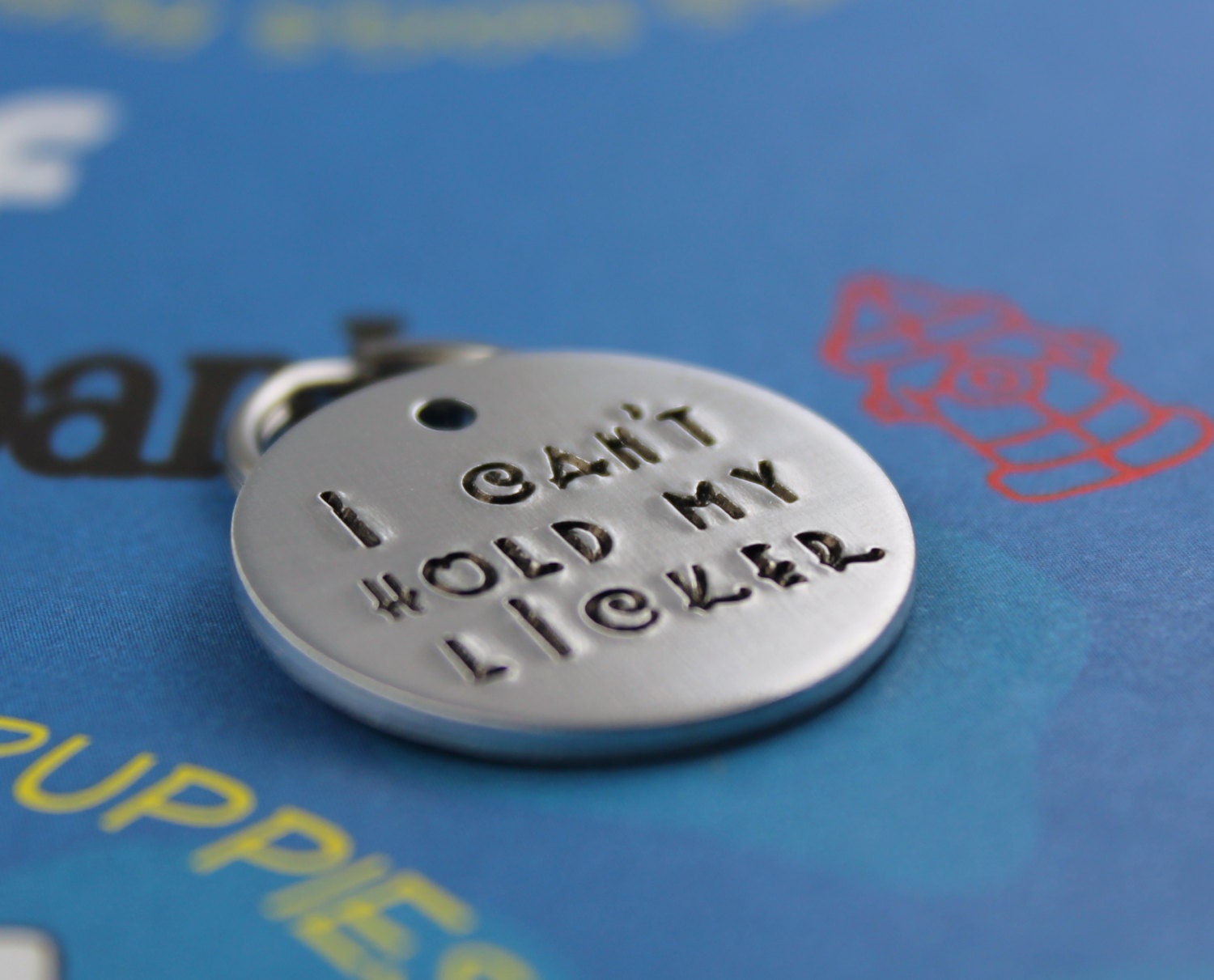Funny Dog Tag Cute Handstamped Pet Tag Cool Dog ID Tag I - Etsy